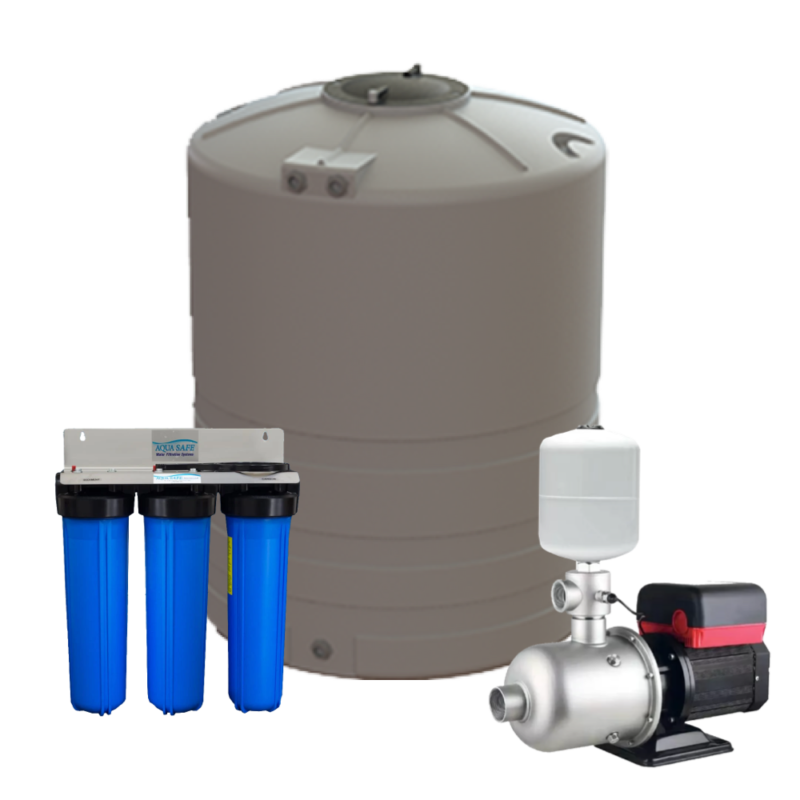 2500Lt Vertical Tank VSD 30m – Backup Water Solutions